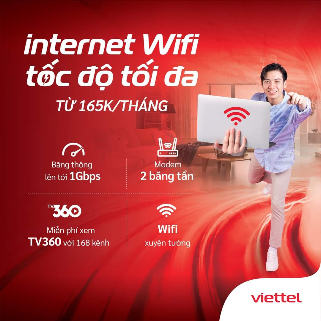 Tổng đài lắp đặt Internet Viettel - Wifi Viettel Khuyến mãi cực lớn 2024